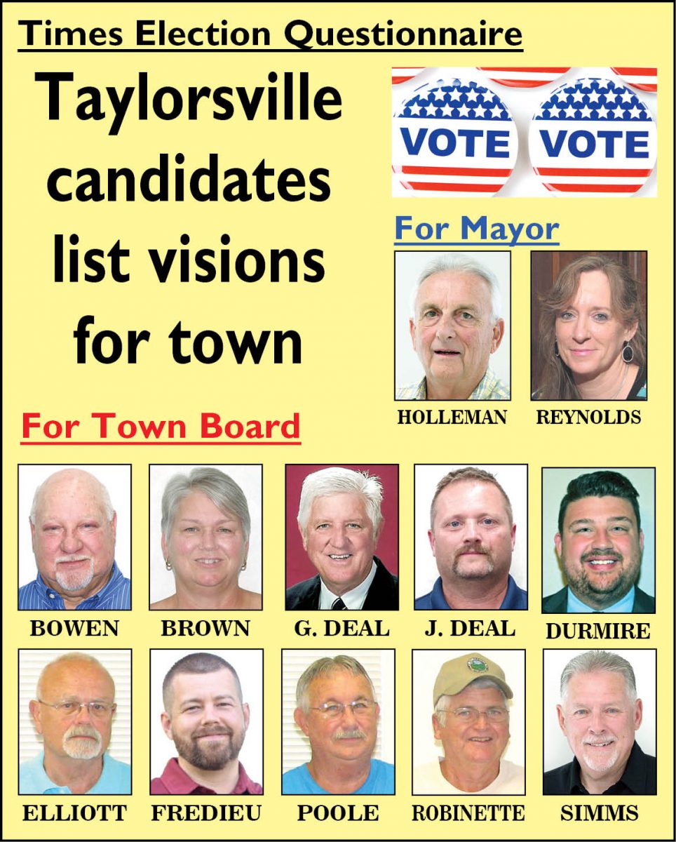 Town election Early Voting is underway – The Taylorsville Times