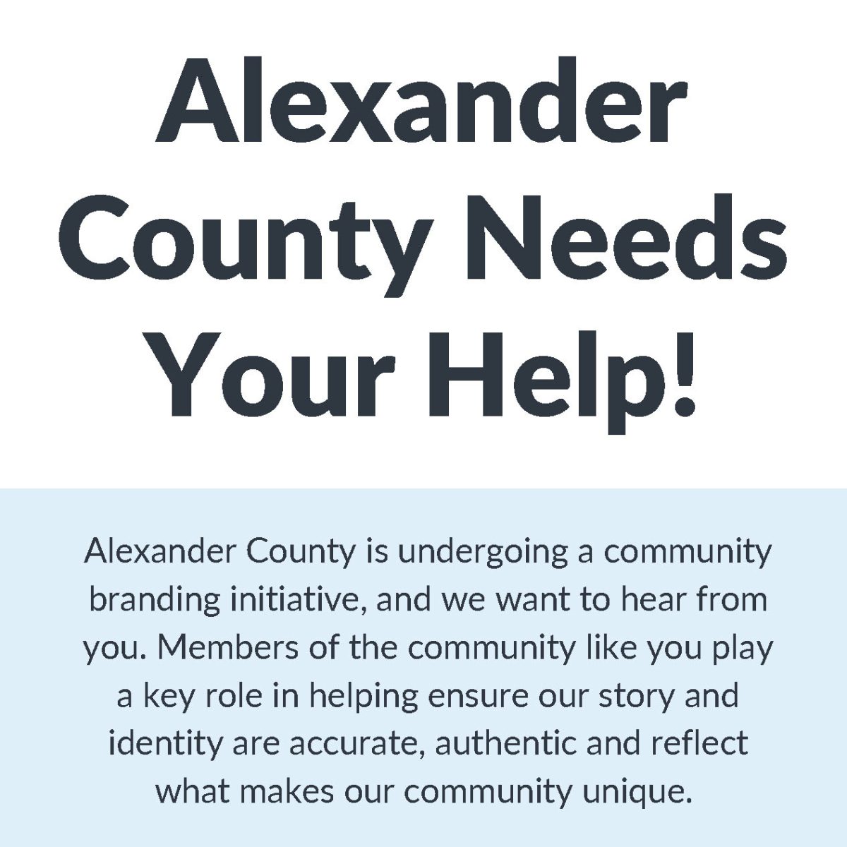 Alexander County launches survey for branding project – The ...