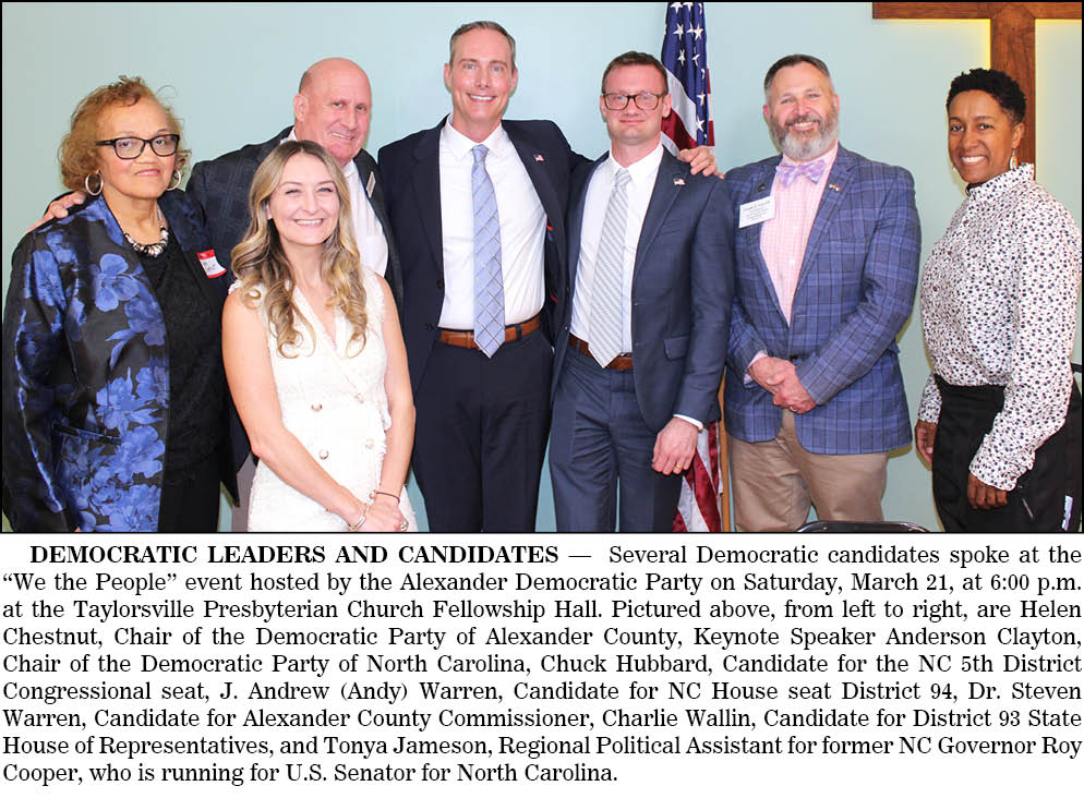 NC Democratic Party Chair speaks in Taylorsville – The Taylorsville Times
